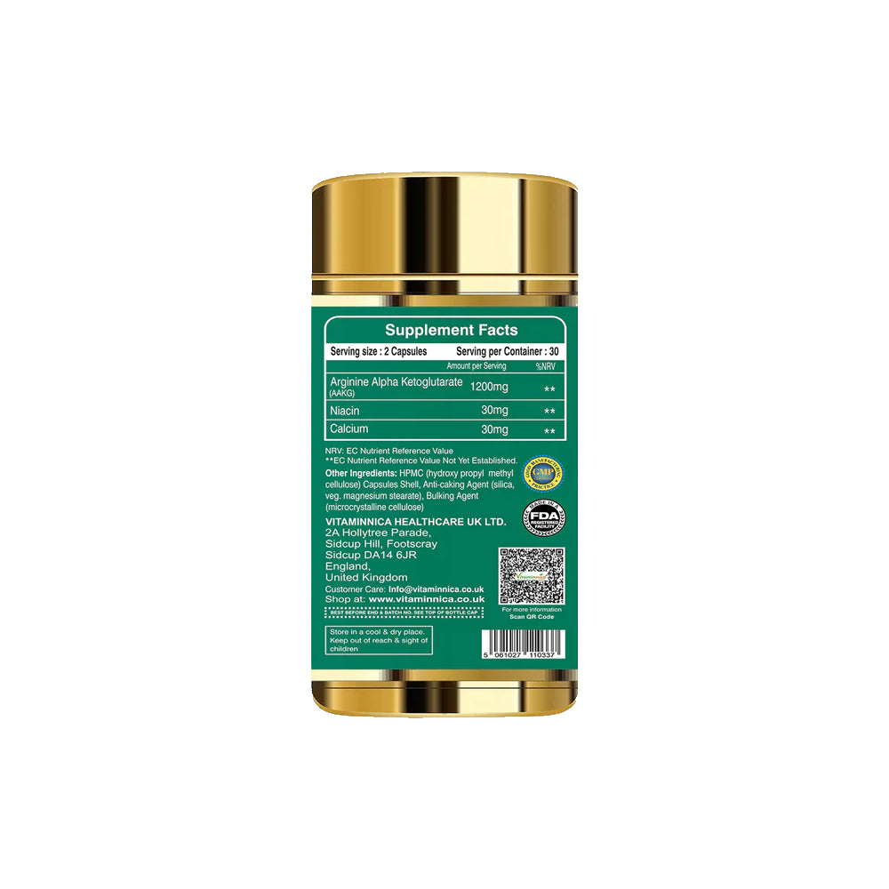 Vitaminnica PUMP EXPERT Arginine AAKG- 60 Capsules – pH Wisdom